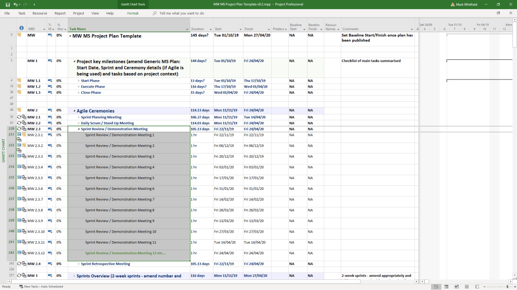 Plan On a Page (POAP) Project Planning – Download – Project Templates