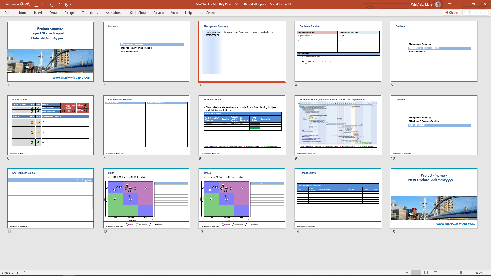 Project Management & Planning Template Examples Folder Structure ...
