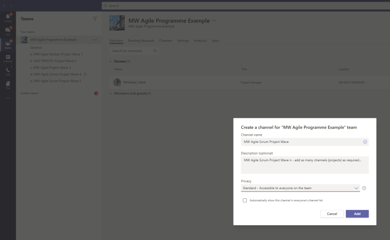Using MS Teams Planner for Agile Projects – PROject Templates
