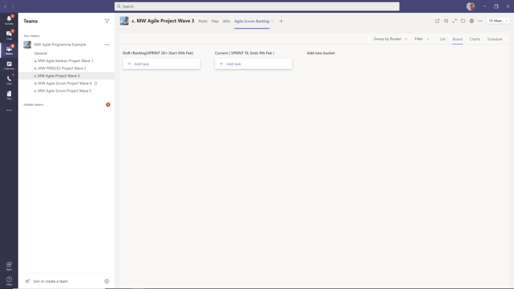 Using the FREE MS Teams Planner App to deliver projects – Project Templates