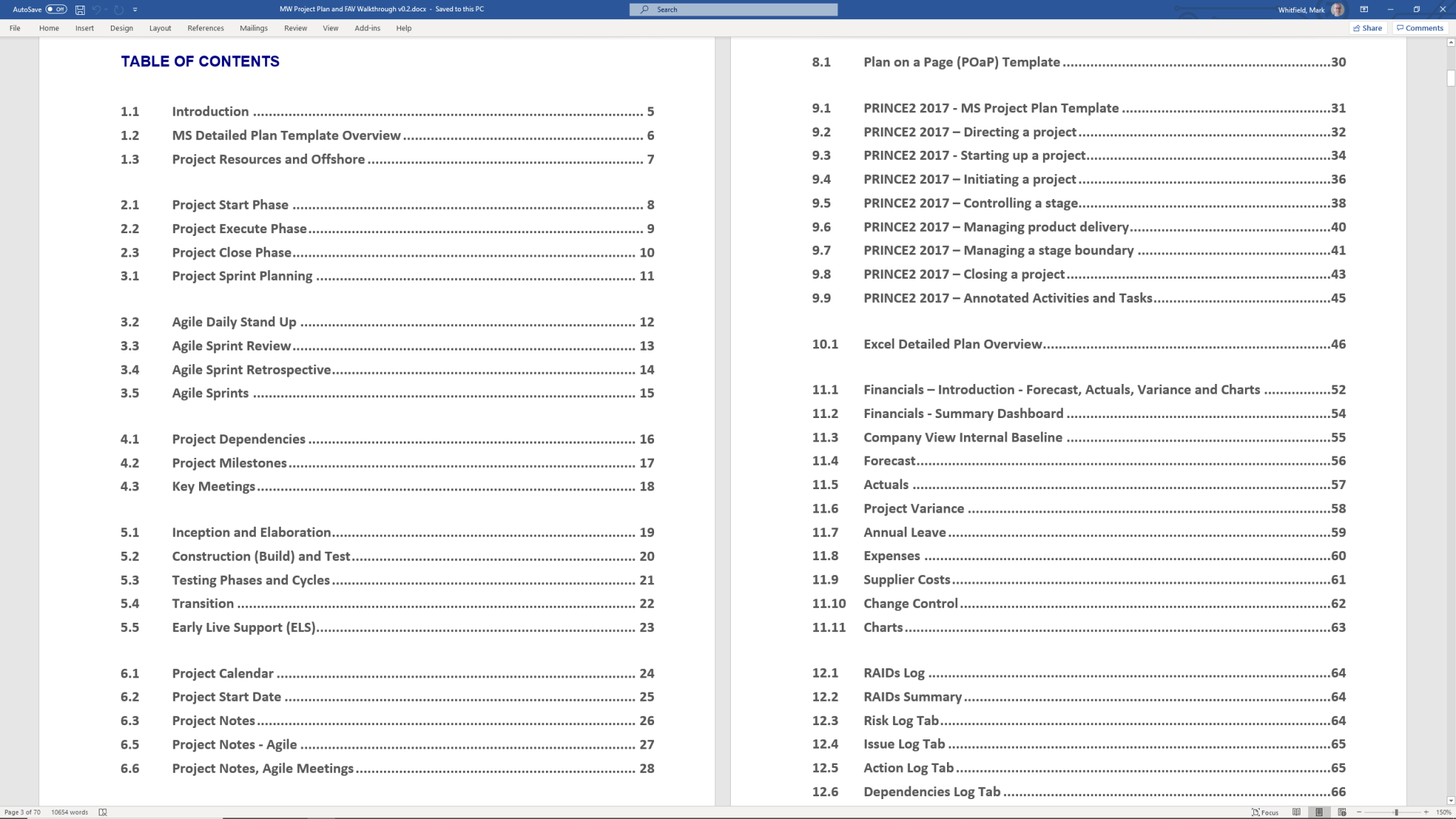 Agile PRINCE2 Project Management Templates Gallery – Project Templates