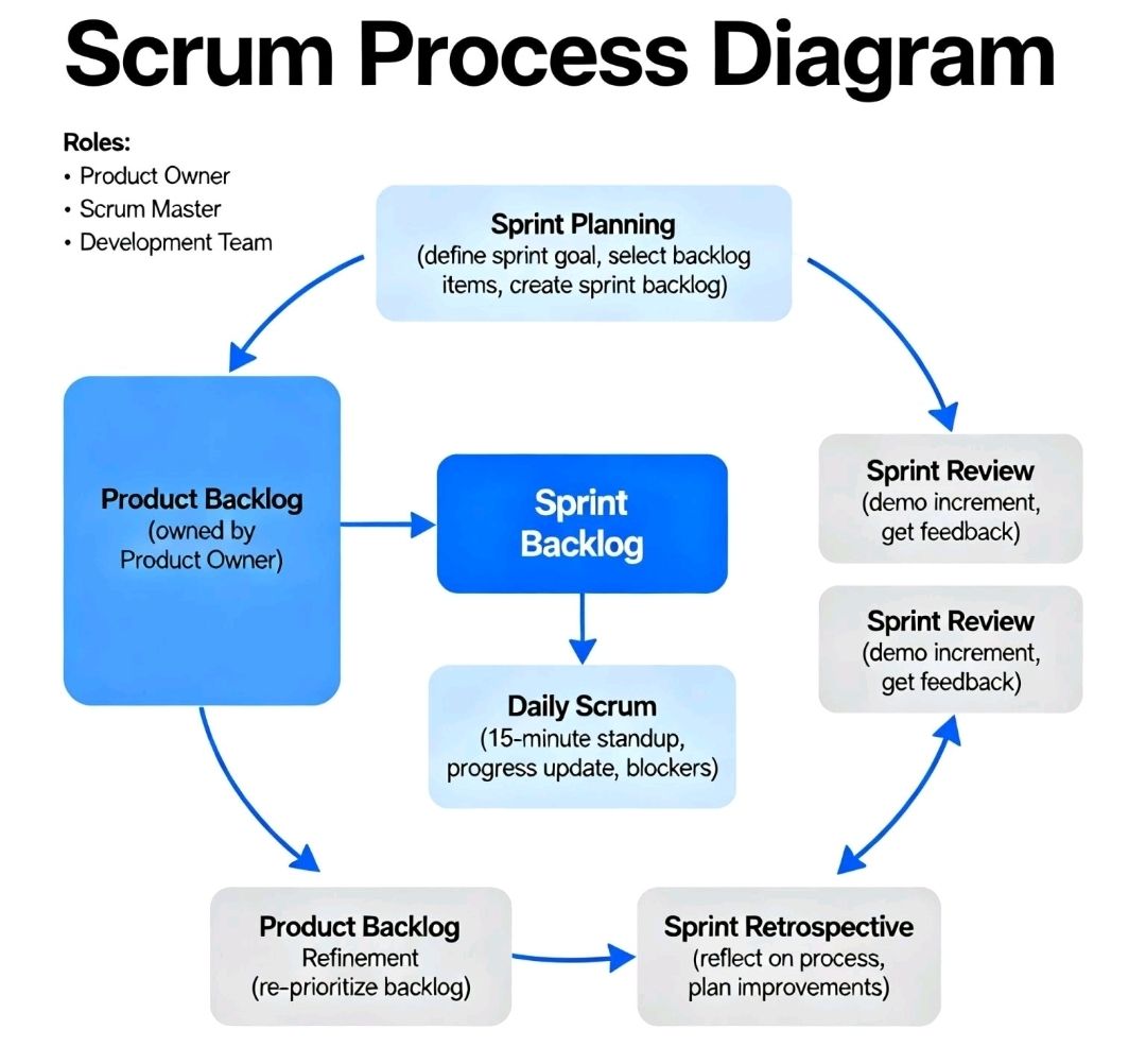 Agile Scrum Process Diagram – PROject Templates