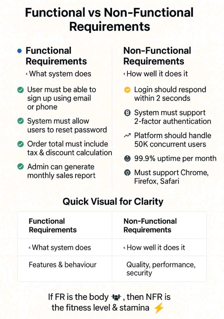 Functional vs Non-Functional Requirements – Project Templates