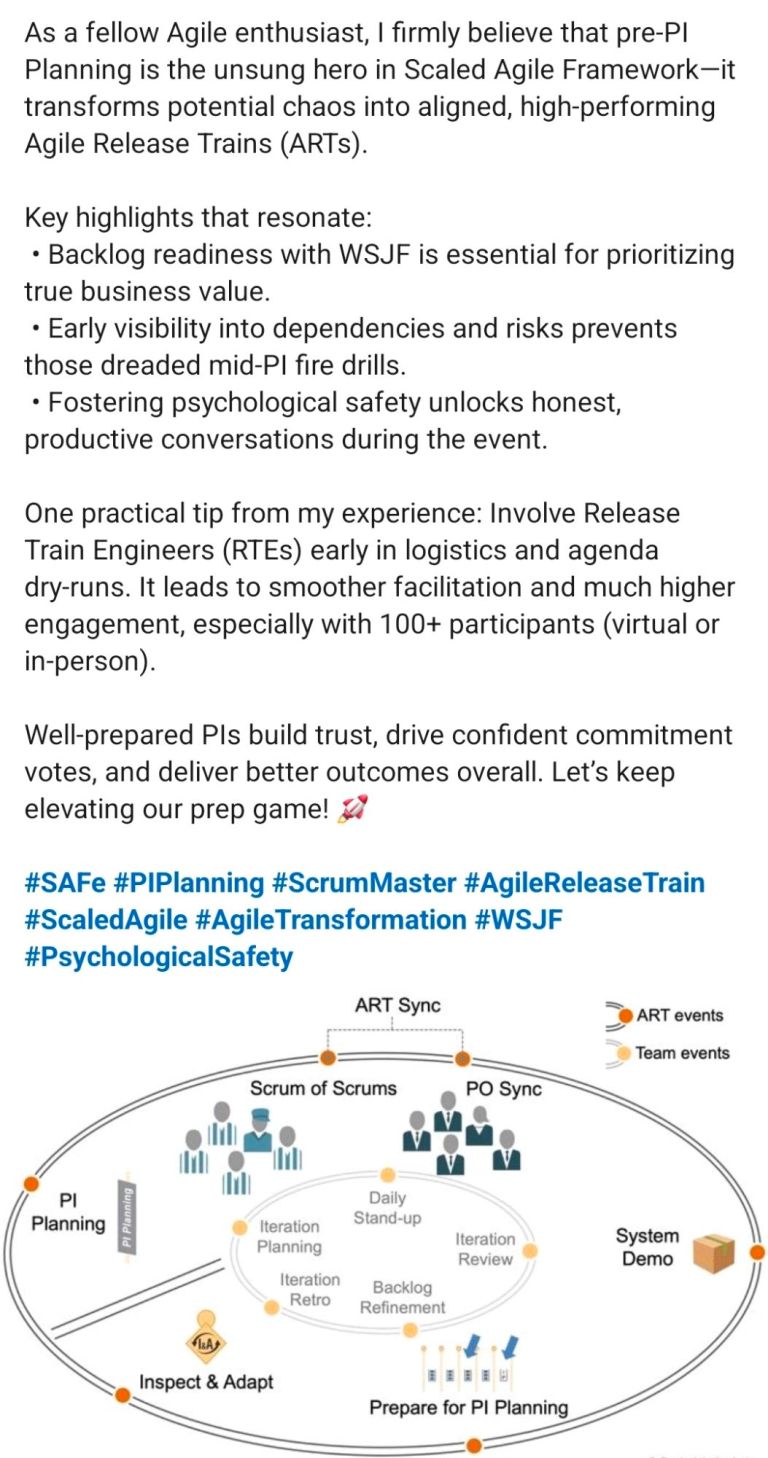 Scaled Agile Framework SAFe – PROject Templates