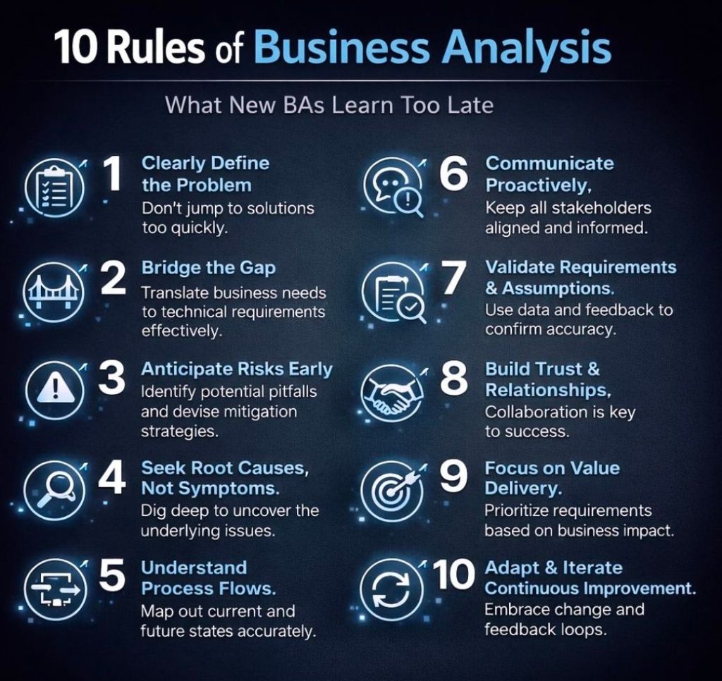 10 Rules of Business Analysis – Project Templates