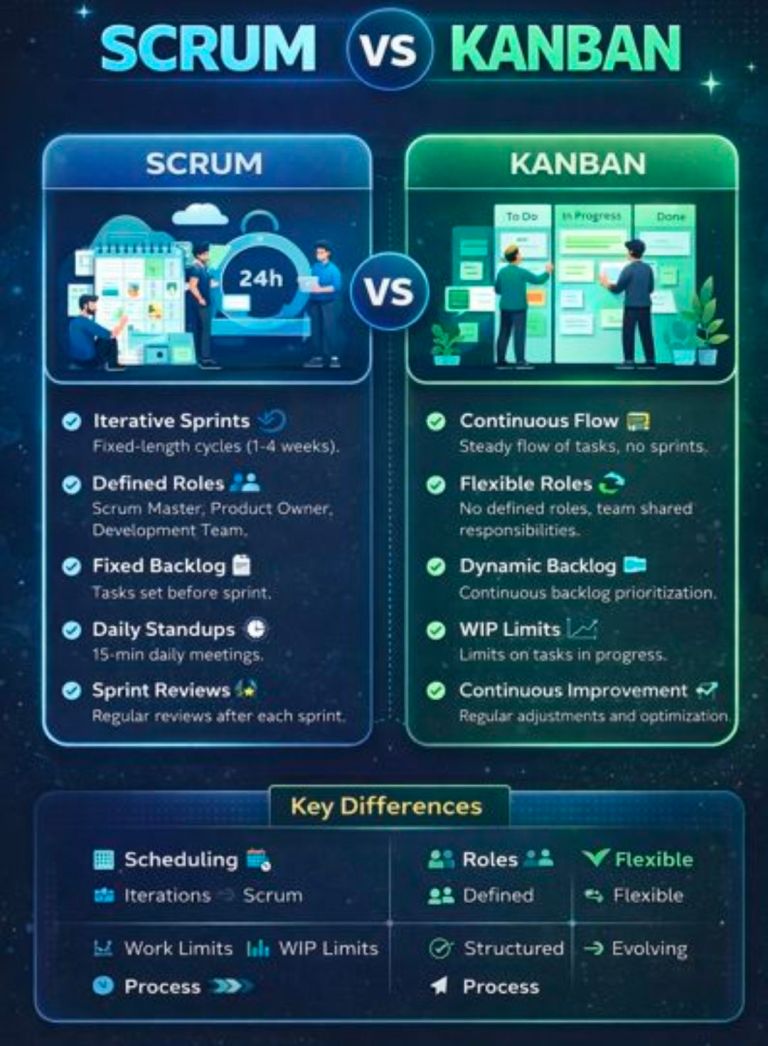 Agile Scrum vs Kanban – PROject Templates