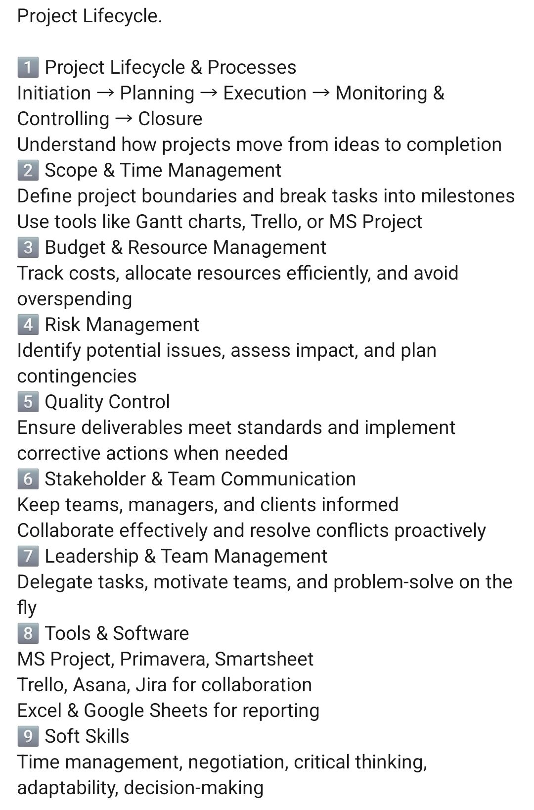 Project Lifecycle and Processes – PROject Templates
