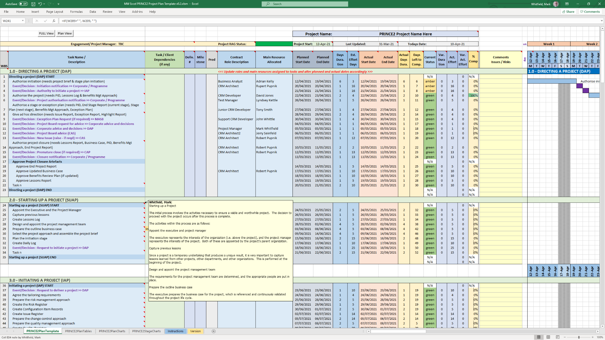 Microsoft Excel Development Timeline History – PROject Templates