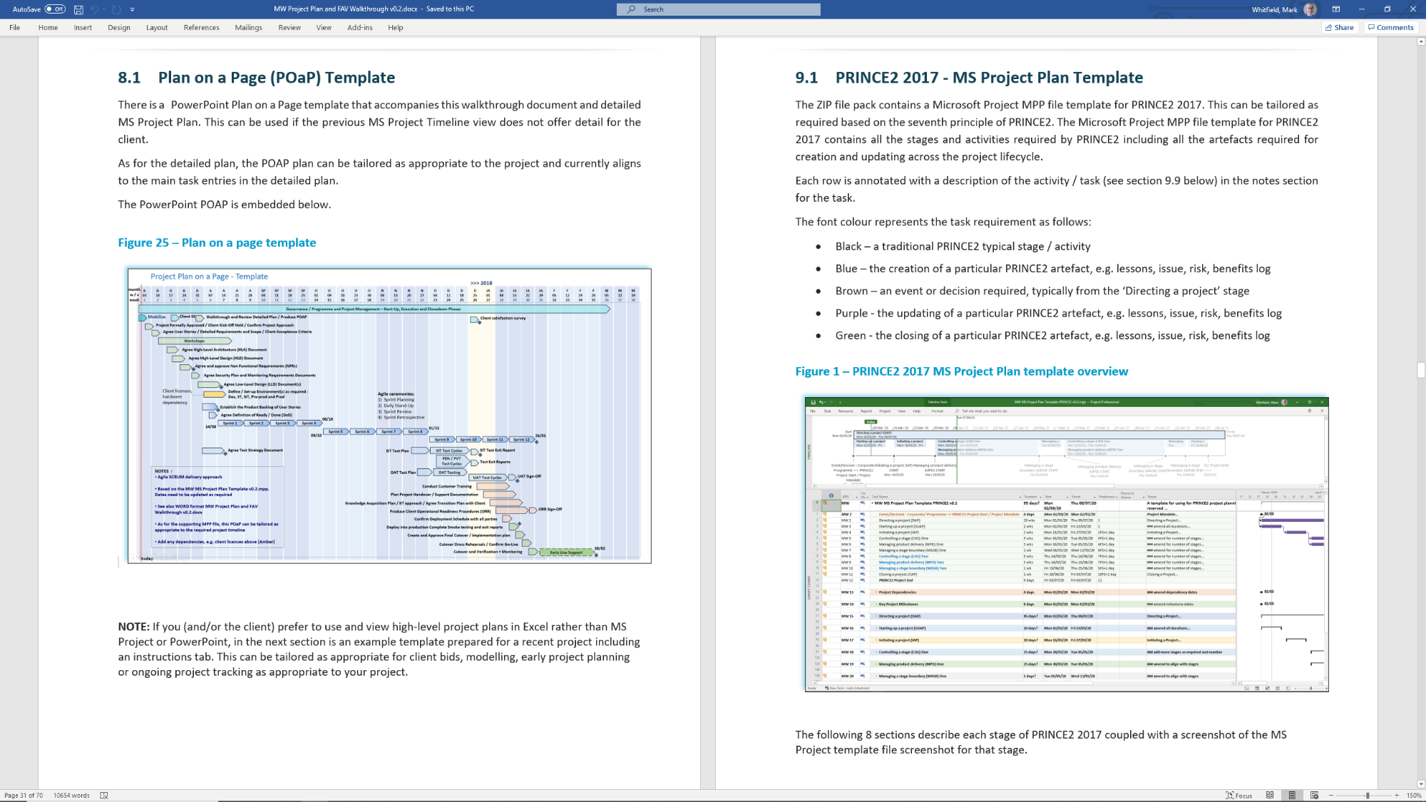 Microsoft Word Development Timeline History – PROject Templates