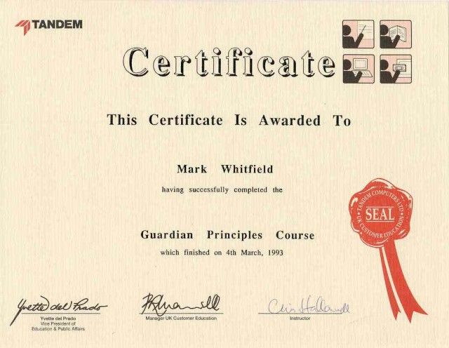 HP NonStop Tandem Training provided by HPE Education Services – PROject ...