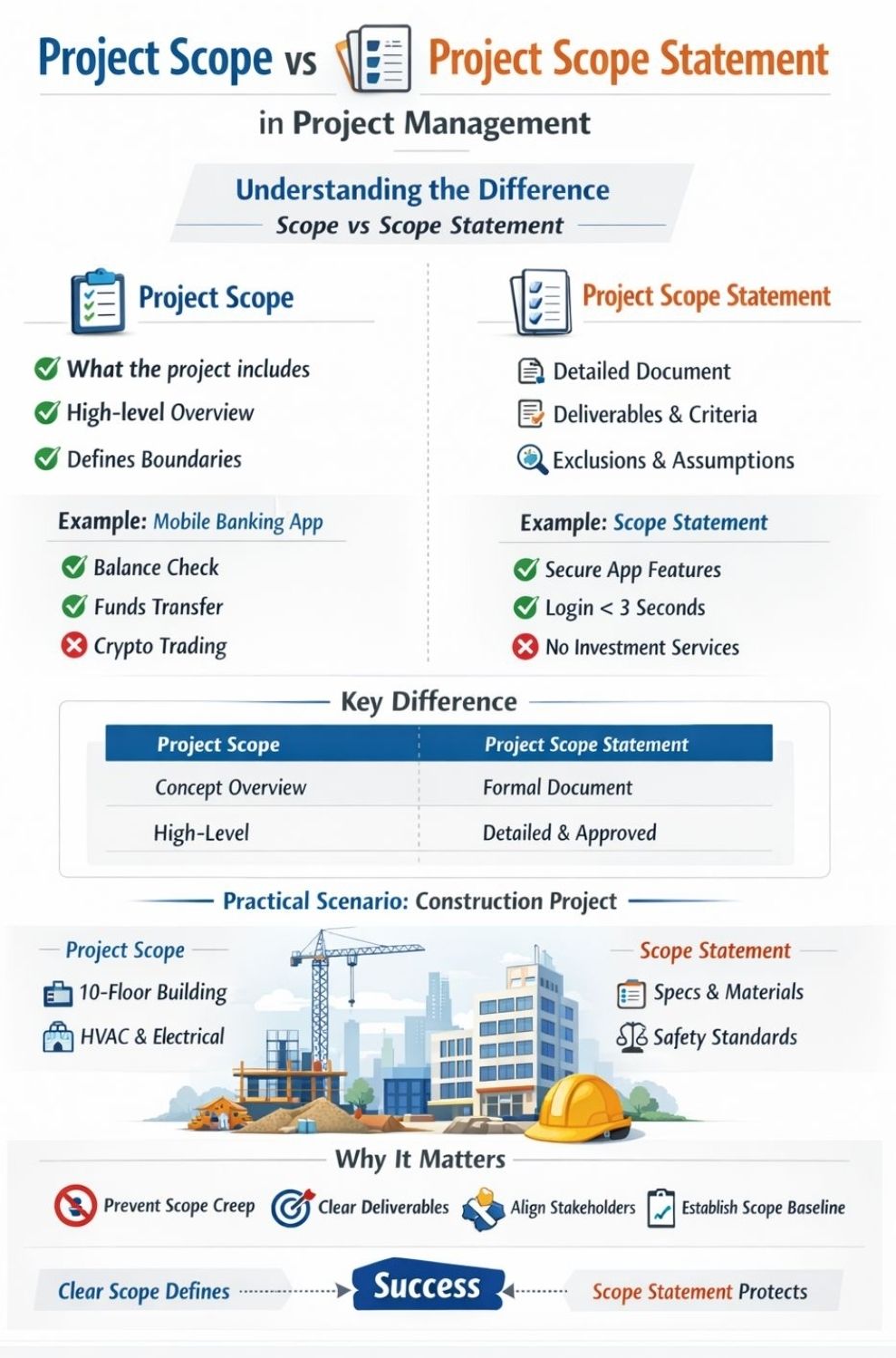 Project Scope vs Project Scope Statement in Project Management ...