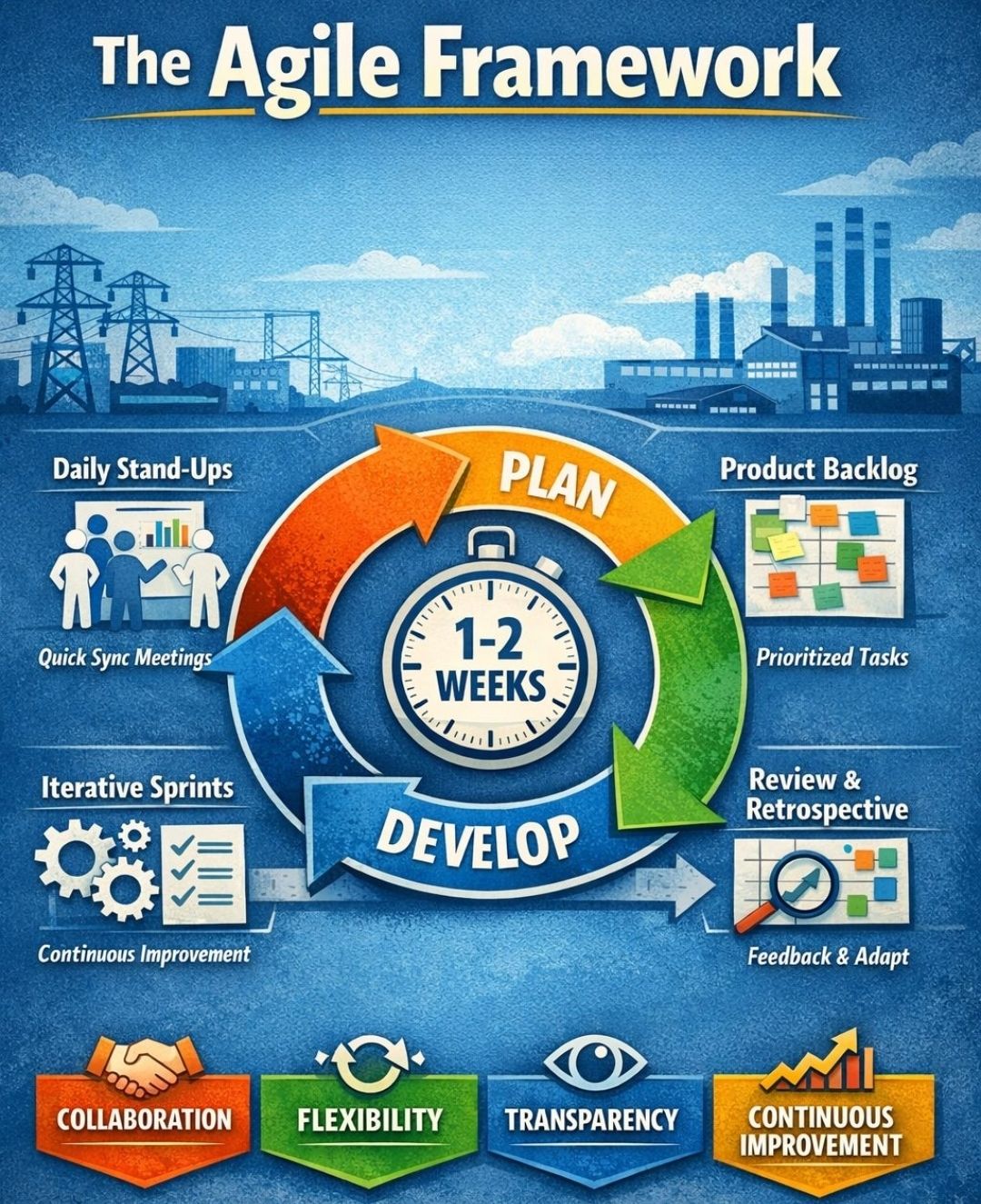 Agile Framework Executive Summary Overview Snapshot – PROject Templates
