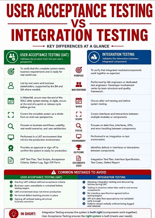 User Acceptance Testing UAT vs Integration Testing Key Differences ...